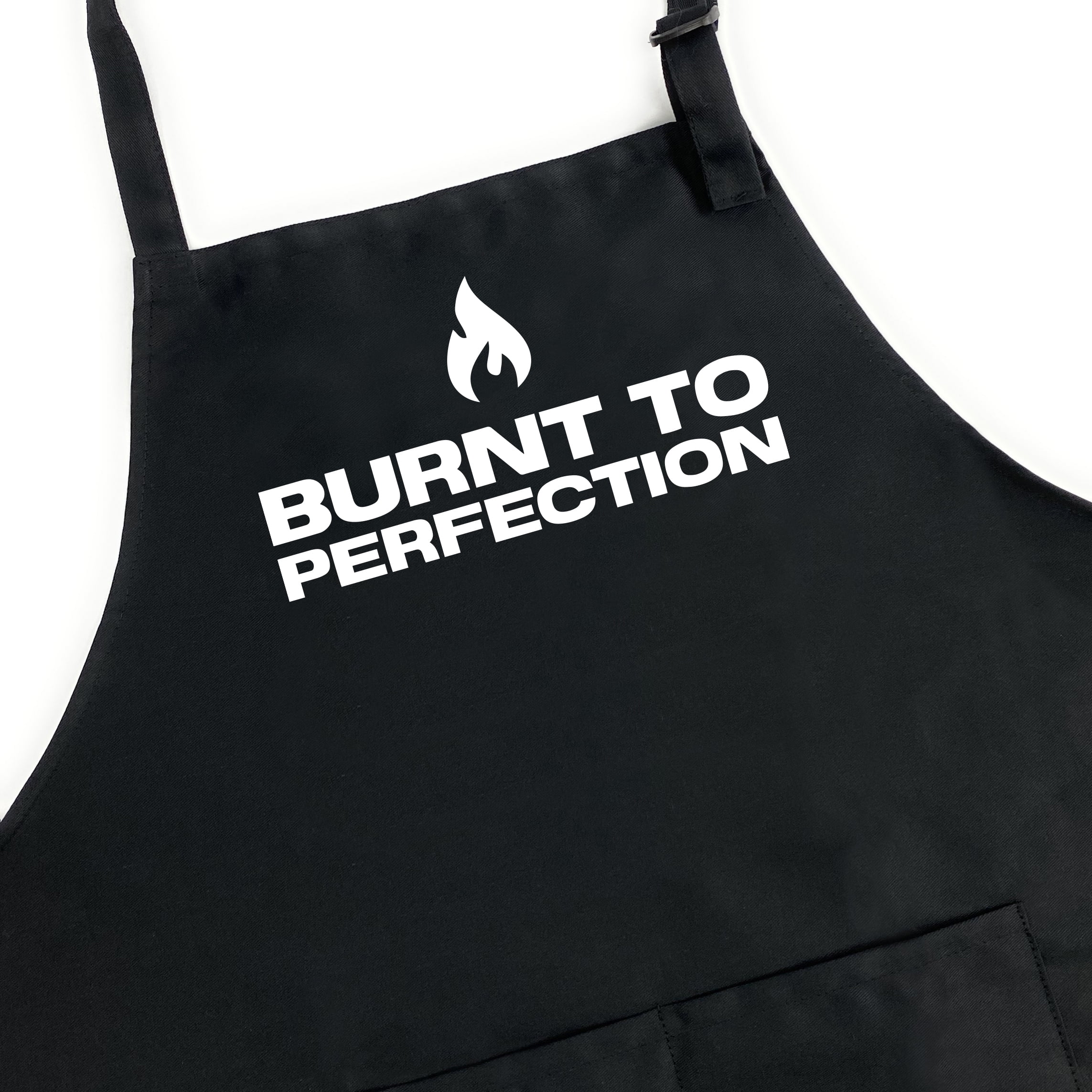 GuyAprons Burnt To Perfection Apron, Funny Apron for Men, BBQ Grill ...