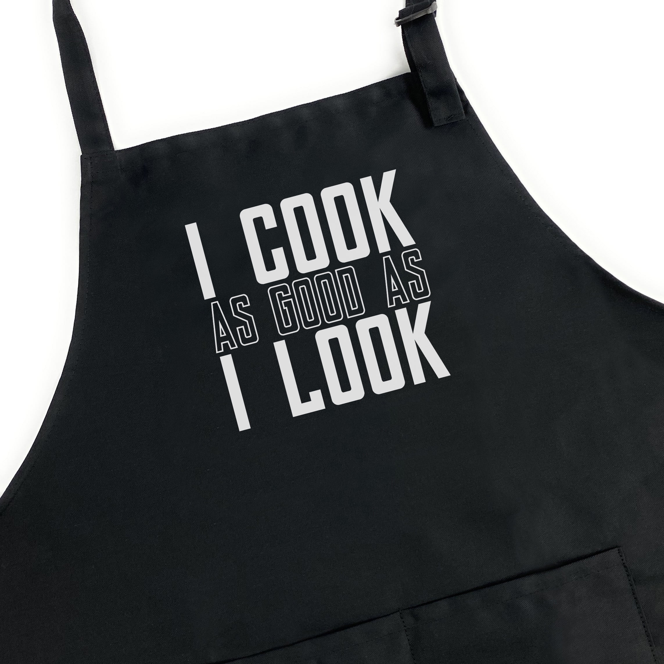 GuyAprons Funny BBQ Grill Apron for Men, 'I Cook As Good As I Look ...