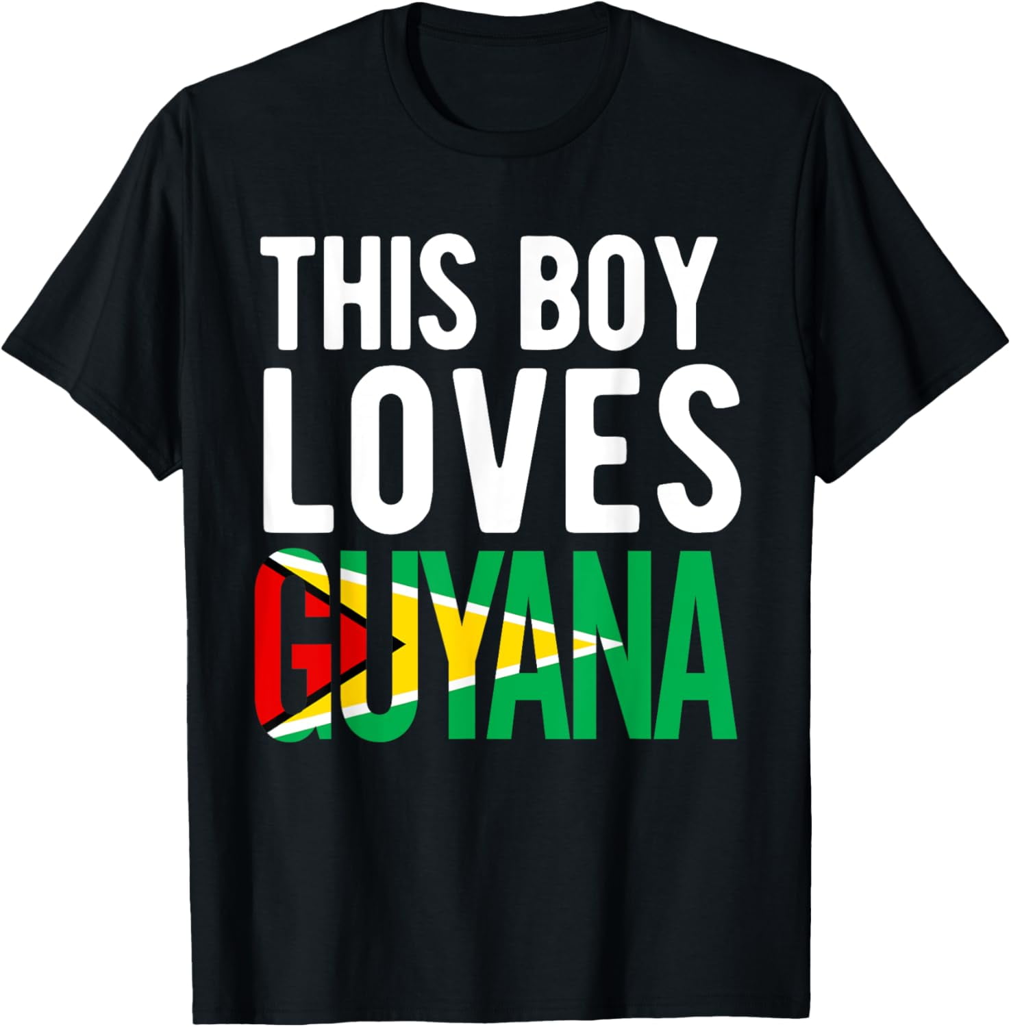 Guyana Flag Guyanese Pride For Men Boy Heritage Roots Love T-Shirt100 ...