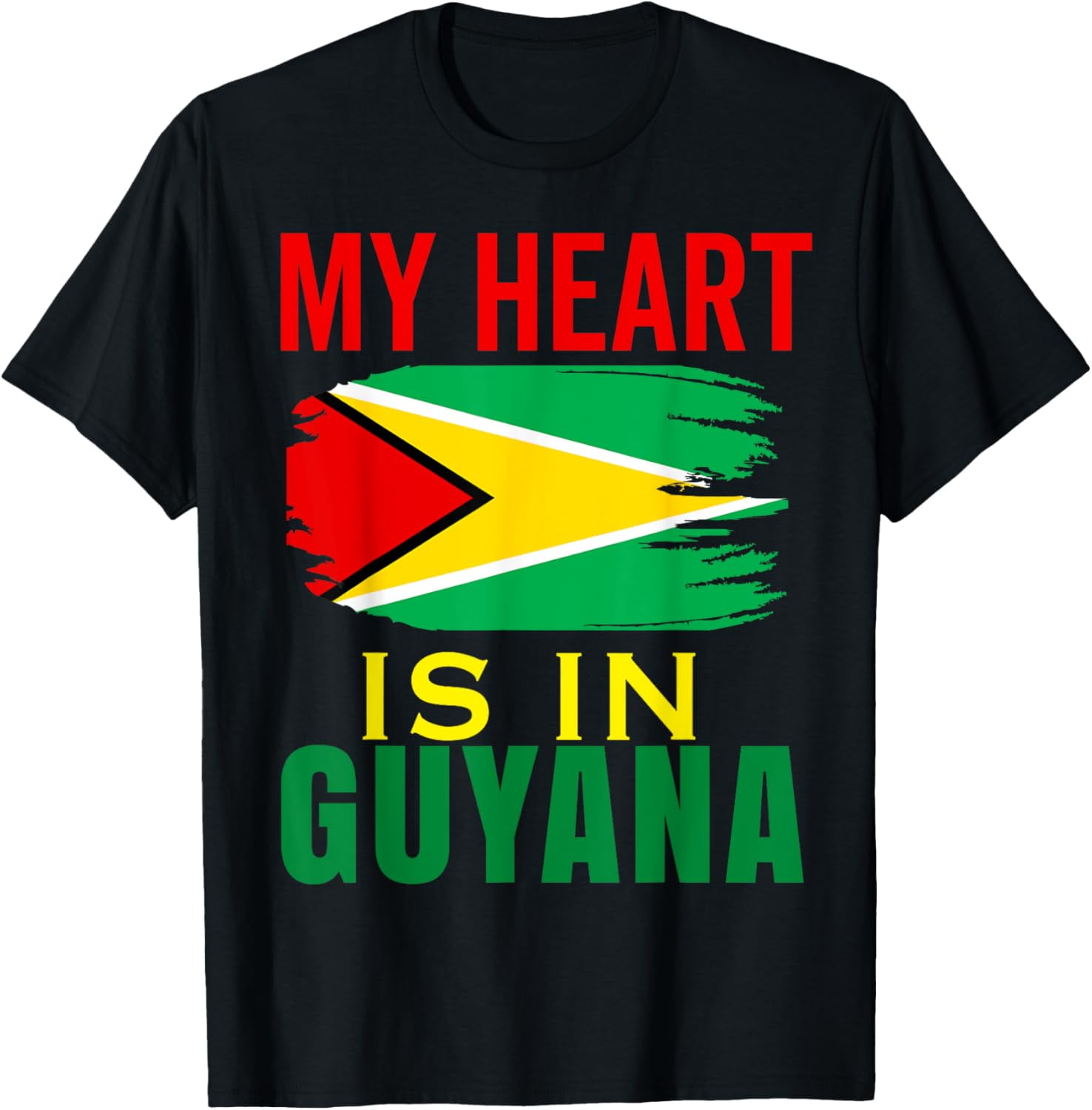 Guyana Flag Guyanese Pride For Men Women Heritage Roots Love T-Shirt100 ...