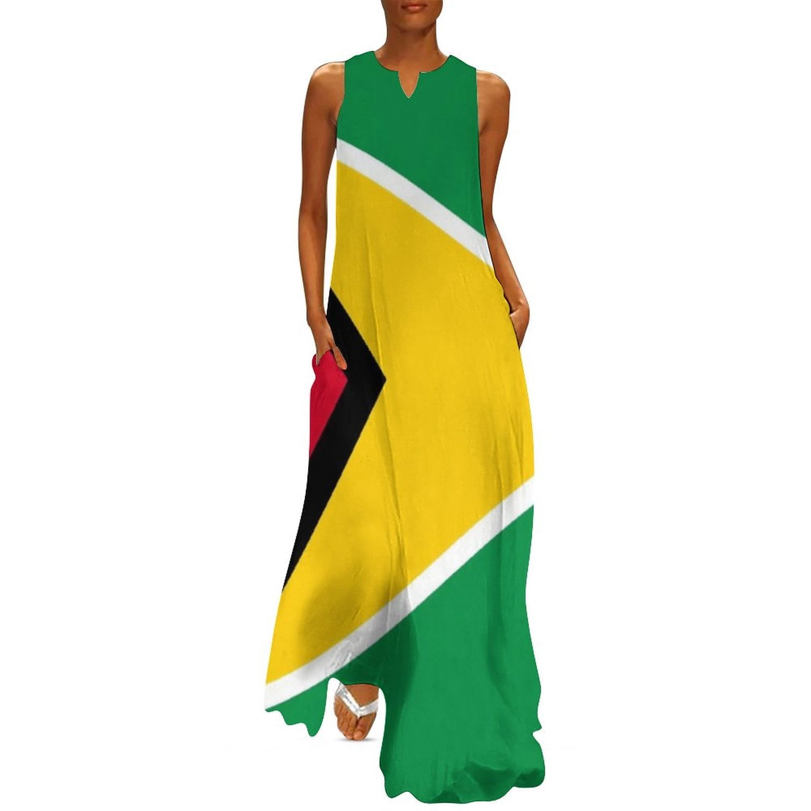 Guyana Flag Long Dress Women's summer dress women's evening dresses ...