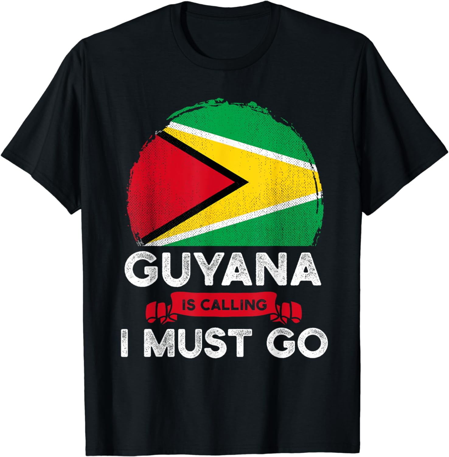 Guyana Is Calling I Must Go Guyanese Heritage Roots Flag T-Shirt ...