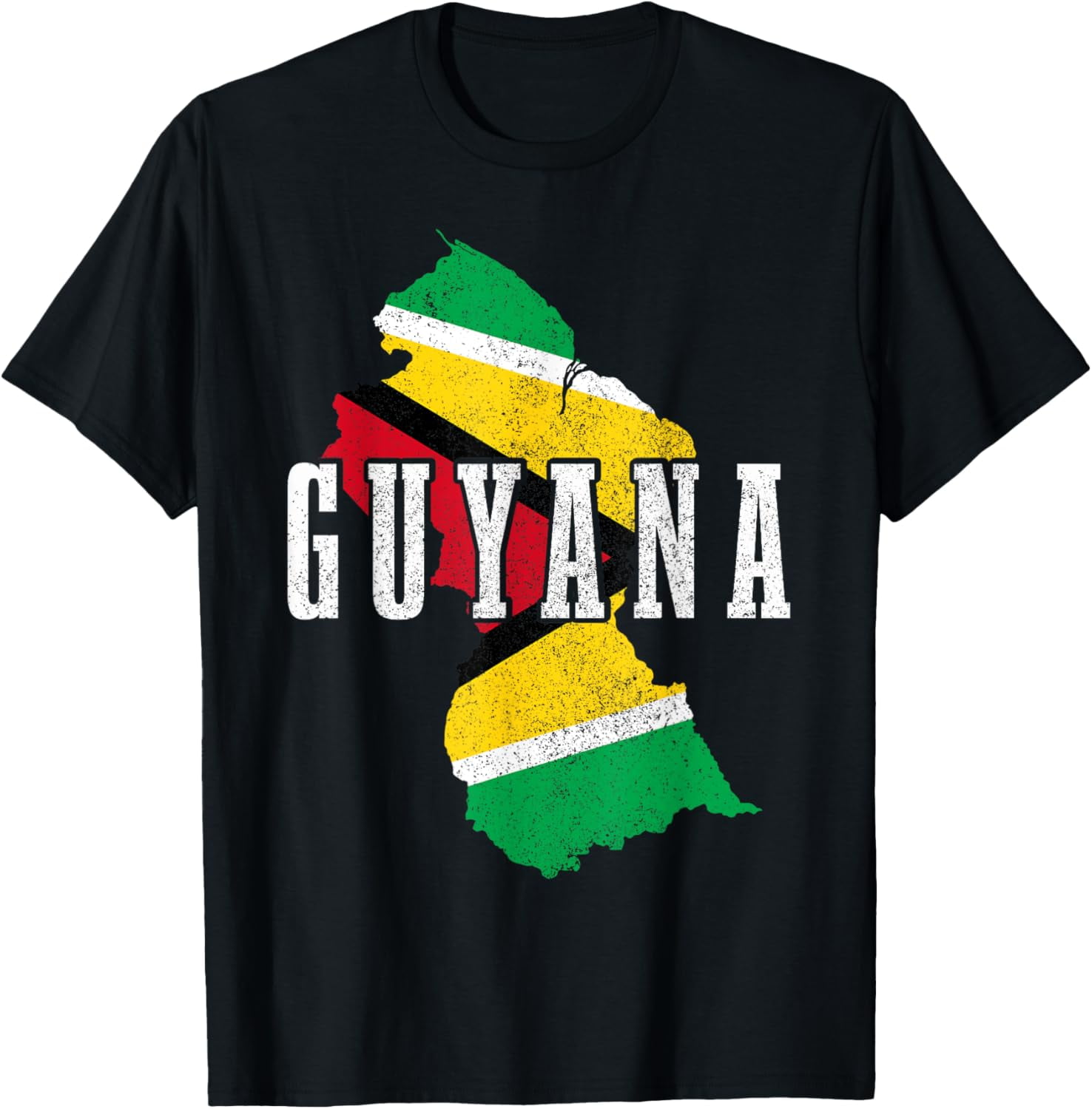 Guyana Map Pride Guyanese Flag T-Shirt mens t shirt，black，women，funny ...