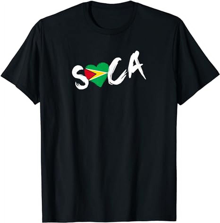 Guyanese Soca Guyana Flag Mashramani Caribbean Carnival T-Shirt ...