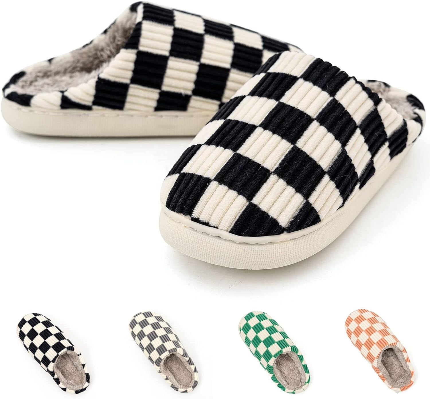 Guyarns House Slippers for Women & Men - Fuzzy, Casual Indoor/Outdoor ...