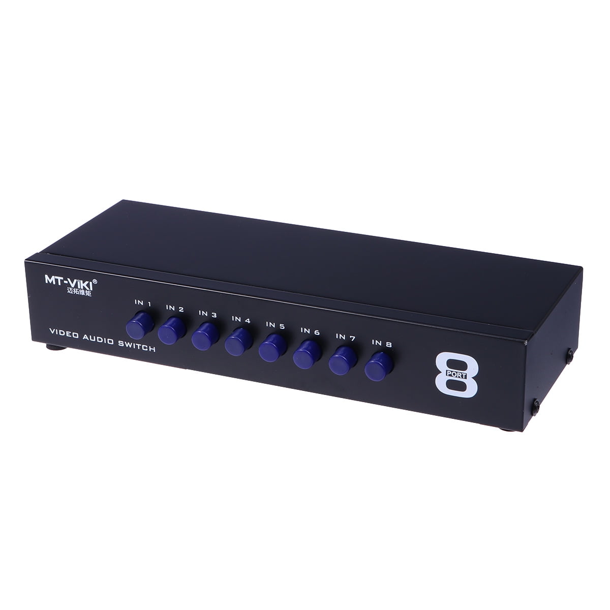 Guyelim 8 Ports RCA Switch 8 Ports RCA Video Audio AV Switch Switcher ...