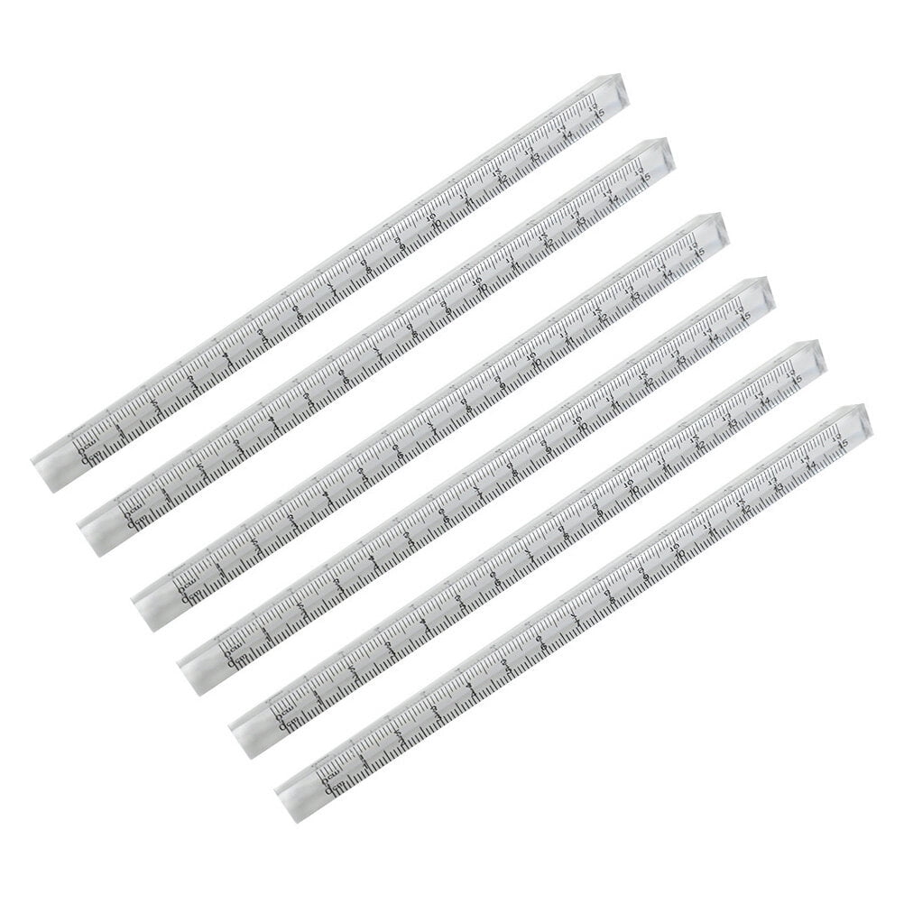 Guyelim Clear Ruler 6Pcs Painting Ruler Student Ruler Teaching Ruler ...