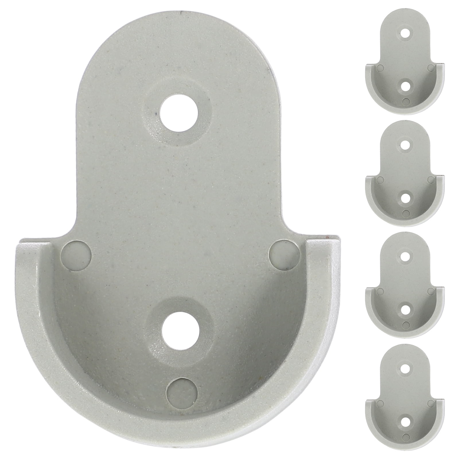 Guyelim Wardrobe Pole Brackets 30pcs Plastic Rod Socket Wardrobe Flange ...