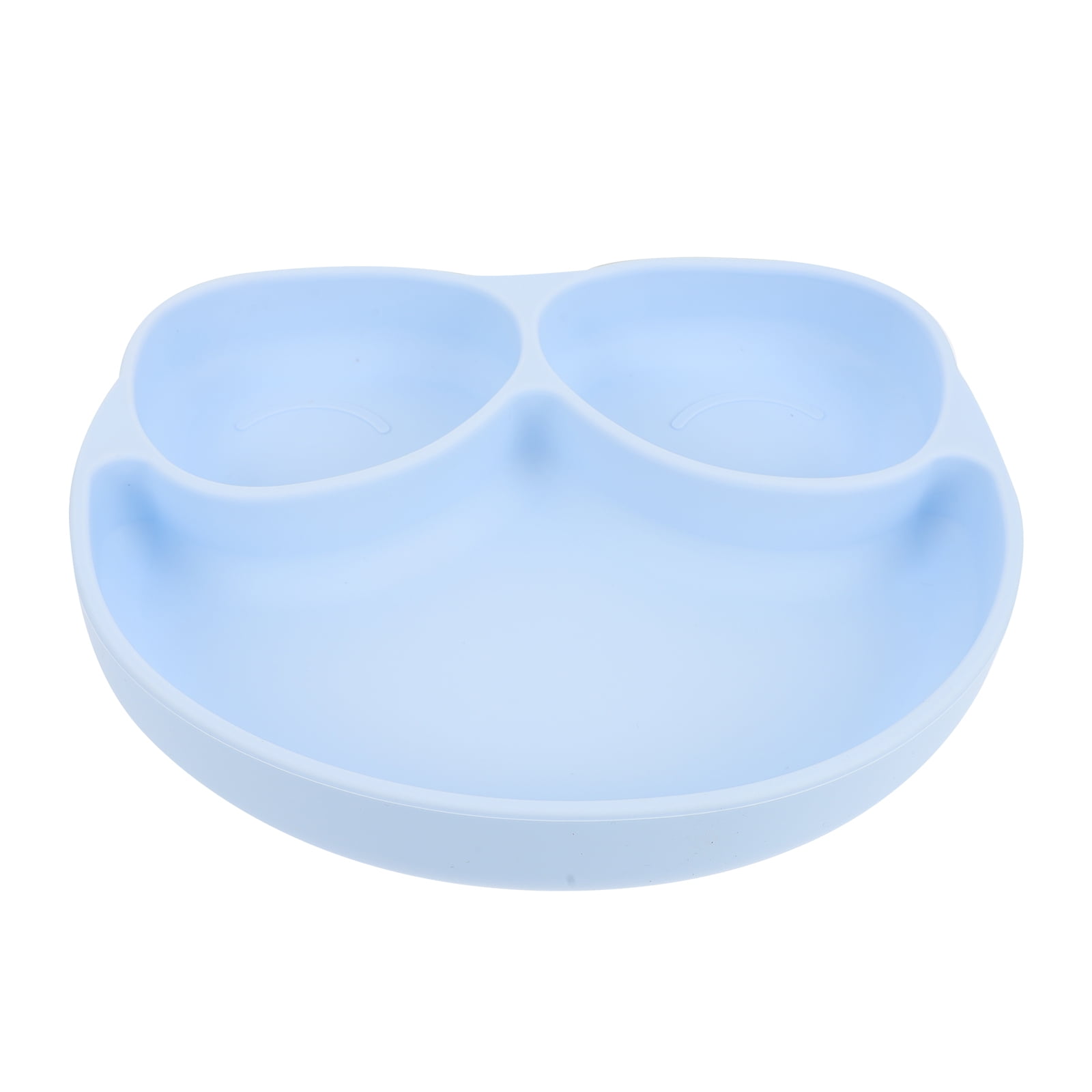 Guyelim baby plates Silicone Baby Plate Divided Suction Plate for Kids ...