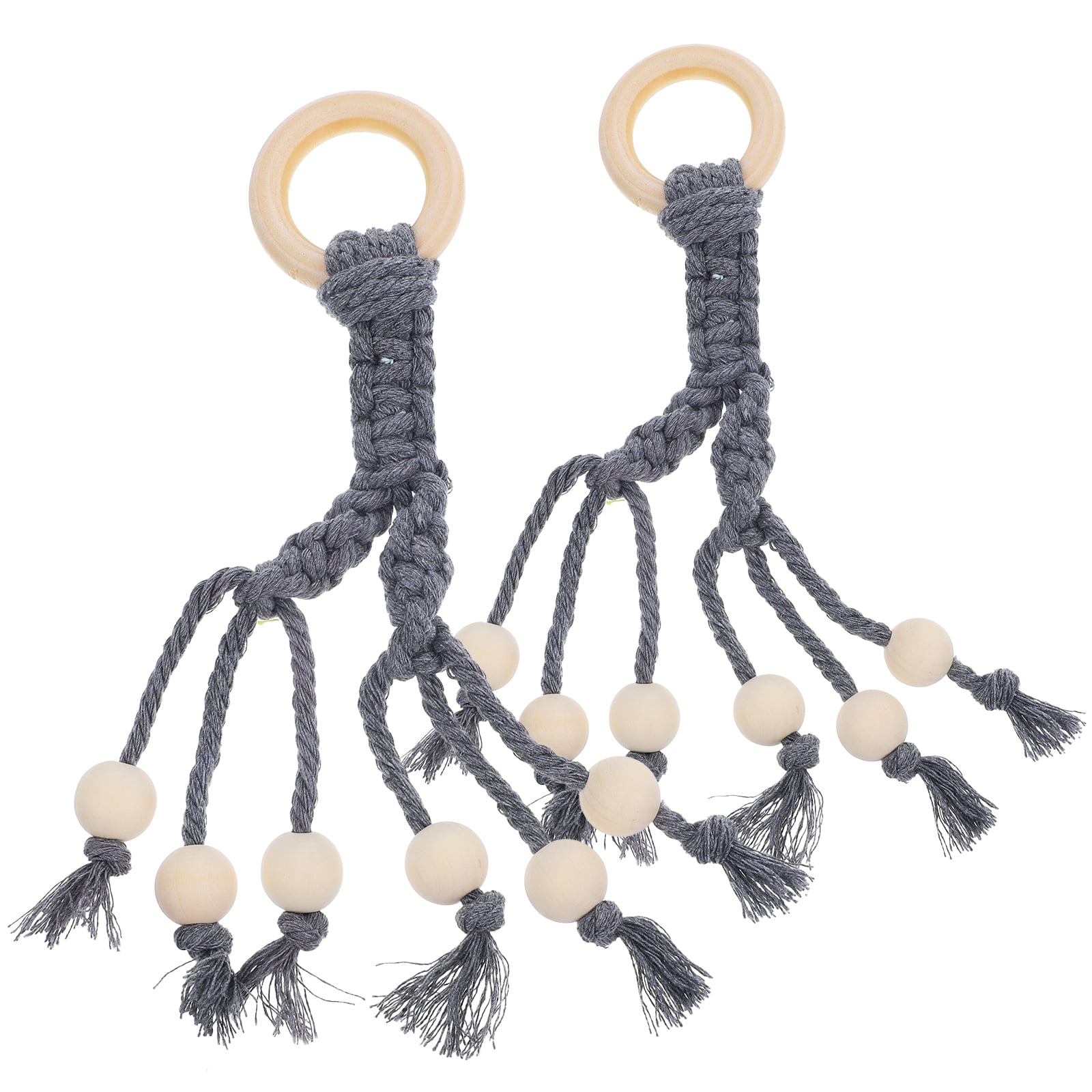 Guyelim banana macrame holder 2Pcs Kitchen Fruit Vegetable Hanging Rope ...