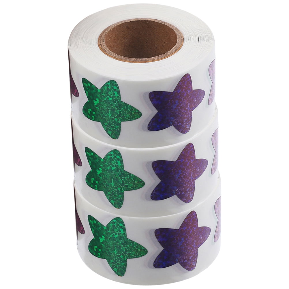 FRCOLOR Pentagram Shaped Reward Stickers for Decoration with Assorted ...