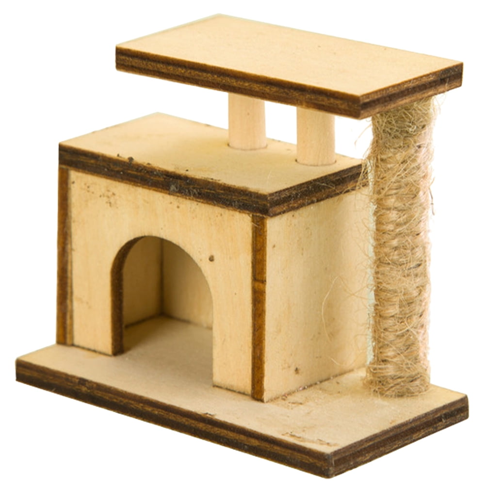 Guyelim mini cat tree Simulated Miniature Toy Adorable Mini Cat ...
