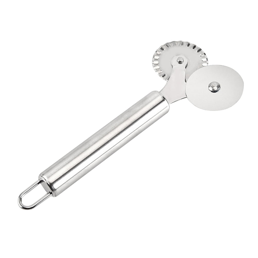 Guyelim pizza cutter Double-headed Stainless Steel Pizza Cutter Pizza ...
