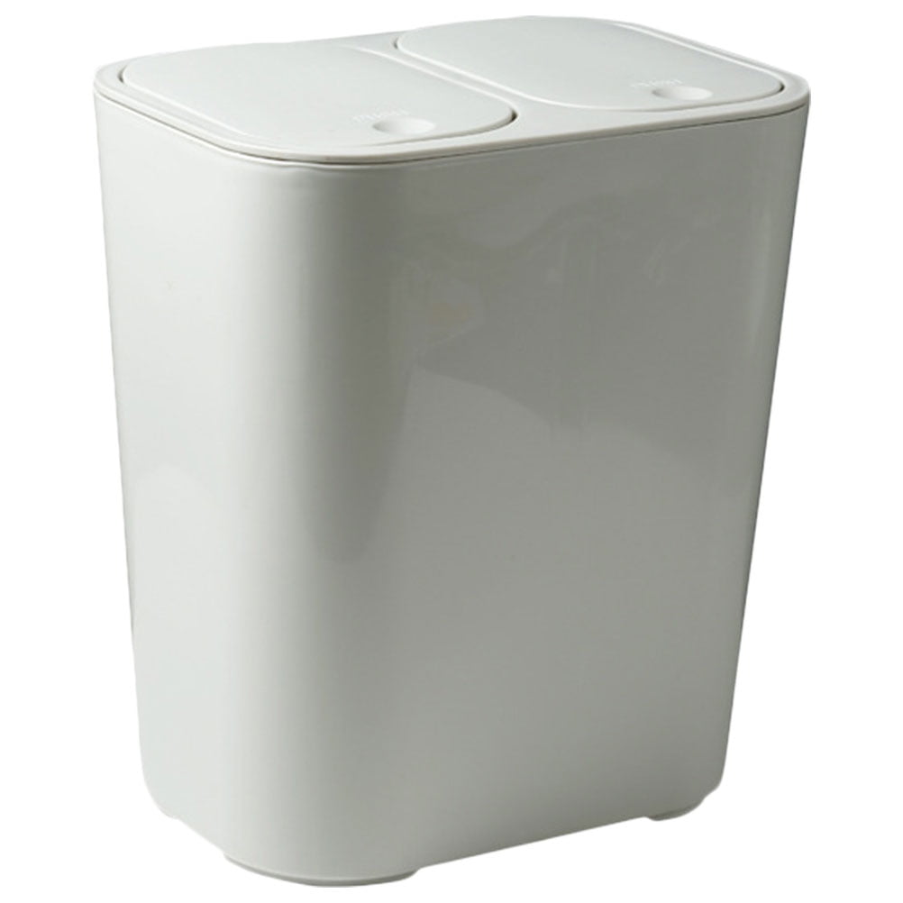 Guyelim trash bin Dual Compartment Waste Bin Dry and Wet Classified ...