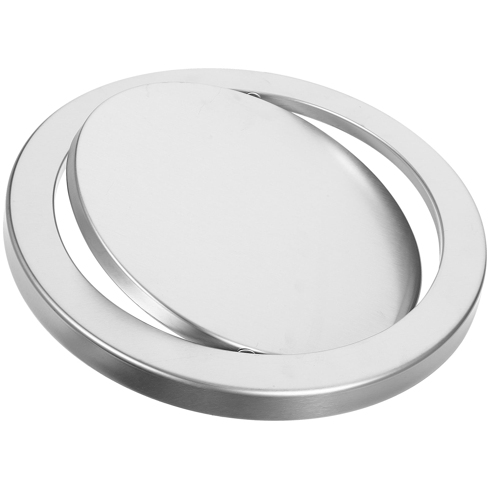 Guyelim trash can lid Stainless Steel Bin Lid Swing Open Trash Can Lid ...