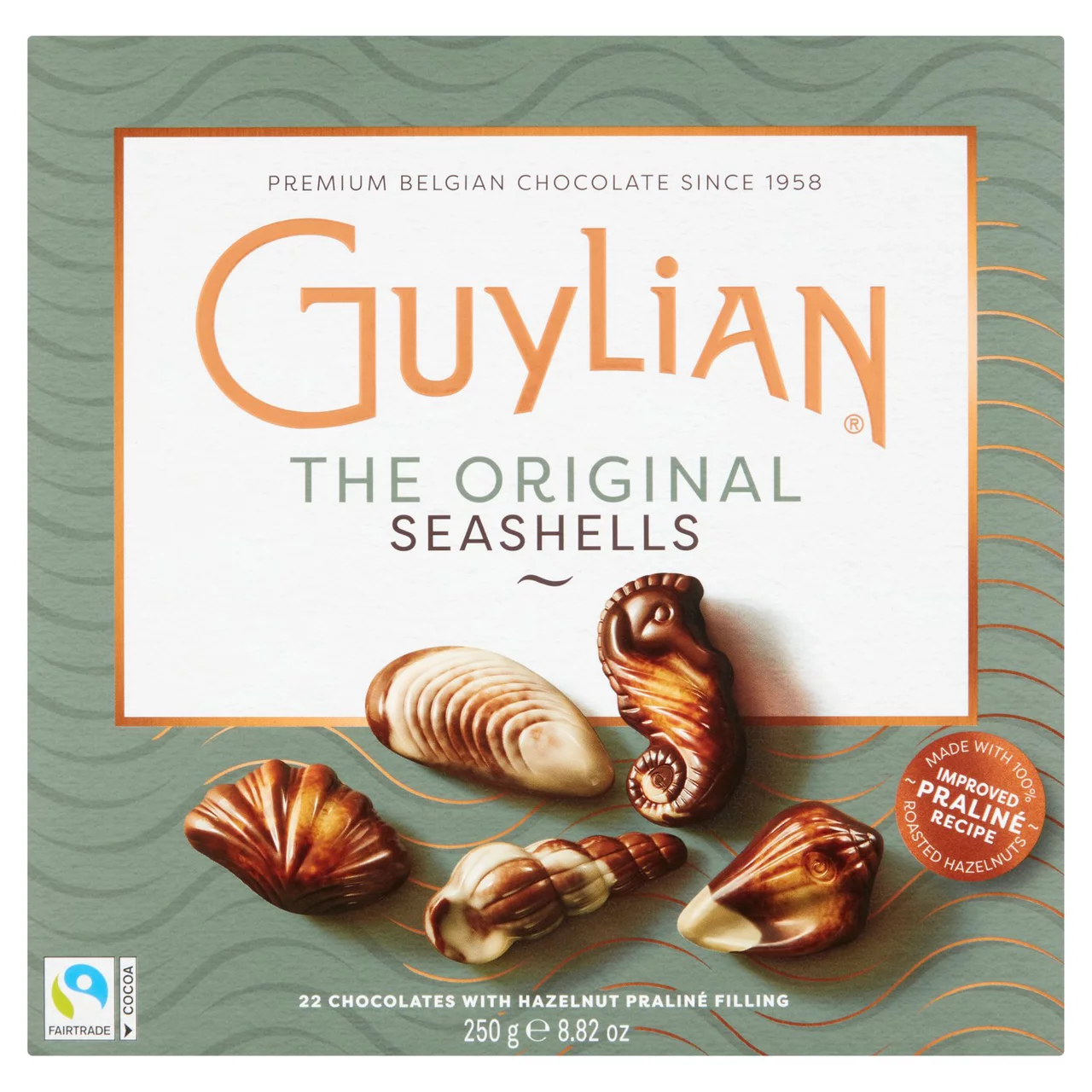 Guylian Seashells Belgian Chocolate, 8.8 OZ Box - 250g - Walmart.com
