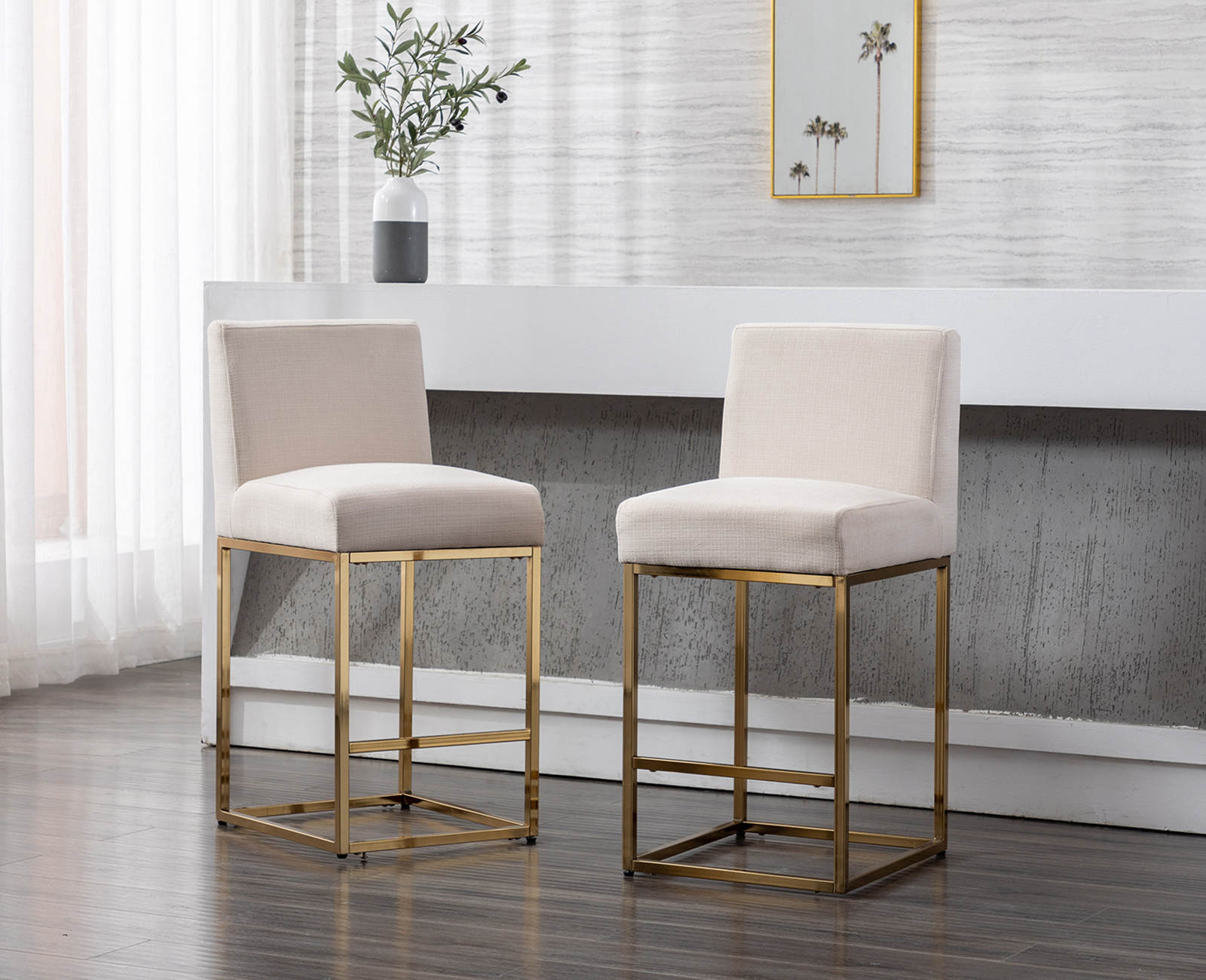 Armen Living Edy Swivel 30 - inch Mineral Finish and Black Faux Leather ...