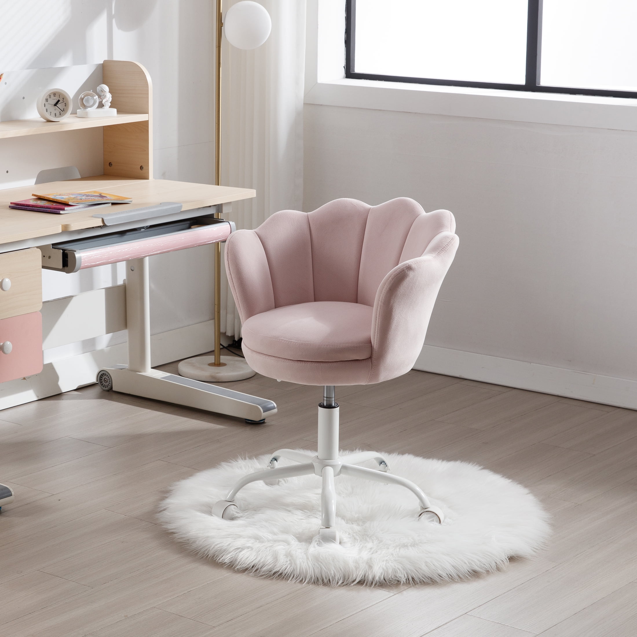 Guyou Kids Desk Chair, Velvet Rolling Swivel Children Chair, Adjustable ...