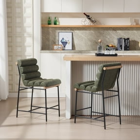 Westice 26" H Counter Height Bar Stools Set of 4, Modern Barral Counter ...
