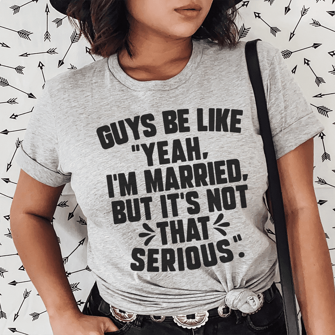 Guys Be Like Yeah Im Married Tee Peachy Sunday T-Shirt - Walmart.com