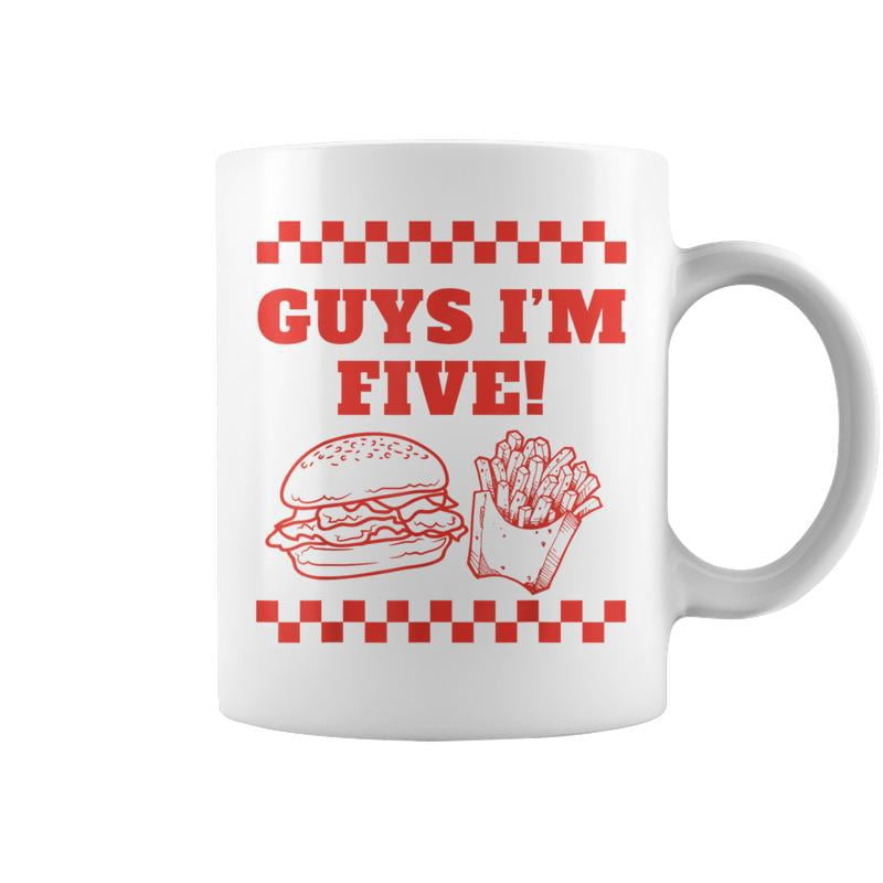 Guys Im Five Retro Hamburger Five Themed Matching Coffee Mugs - Walmart.com