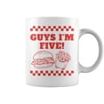 Guys Im Five Retro Hamburger Five Themed Matching Coffee Mugs - Walmart.com
