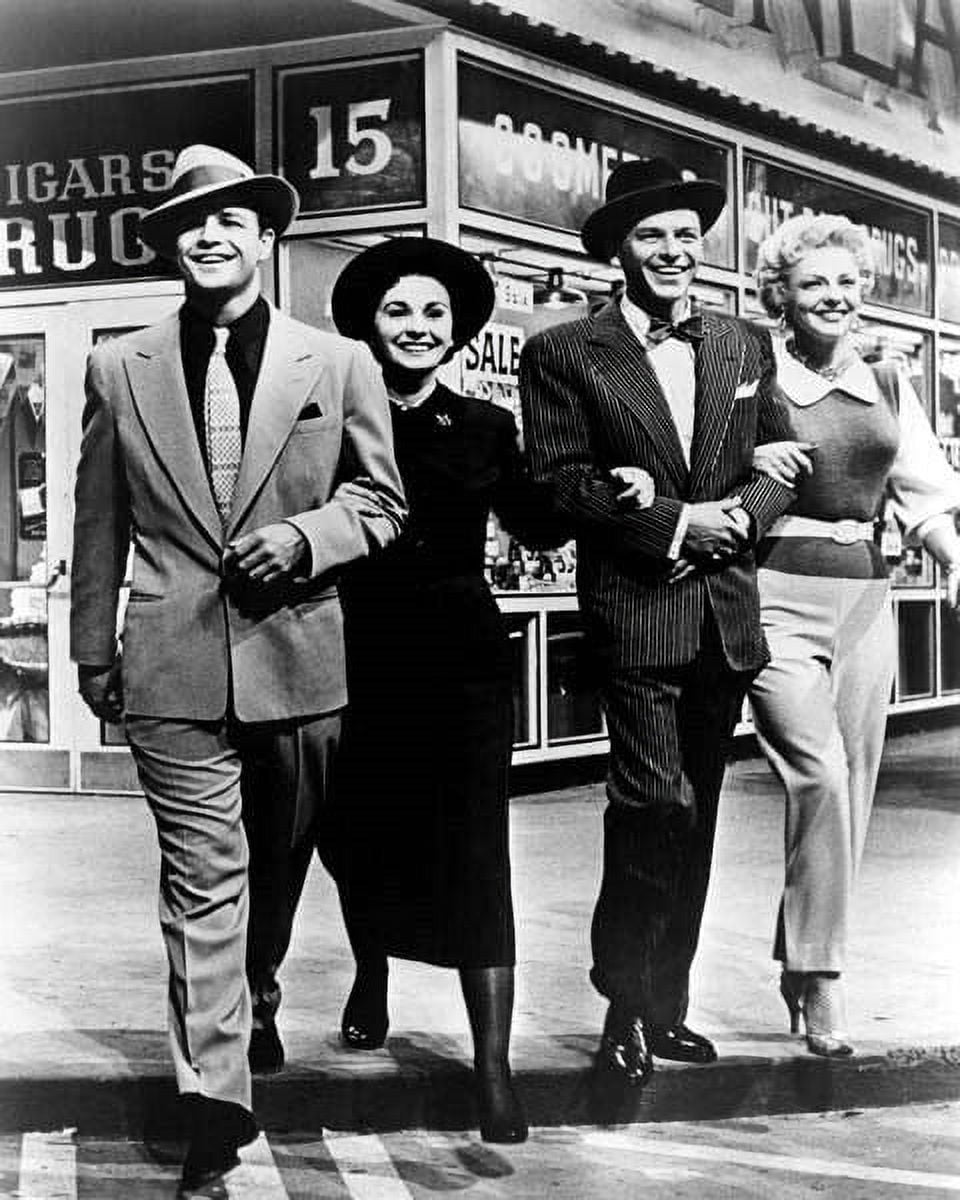 Guys and Dolls Sinatra & Brando links arms Jean Simmons Vivian Blaine ...