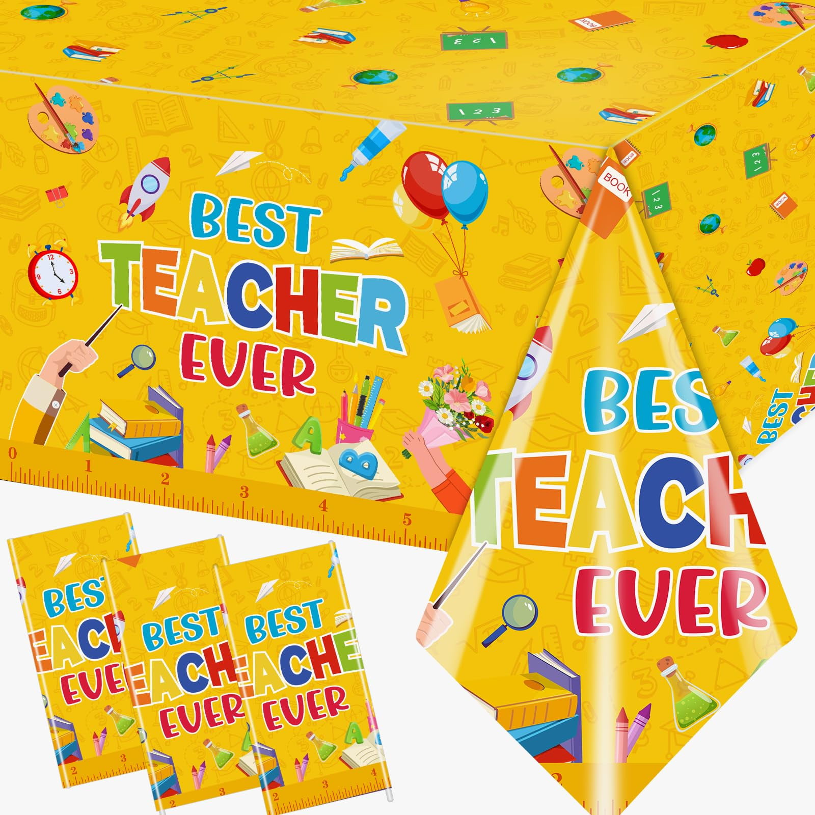 Guzbewu Teacher Appreciation Tablecloths - School Theme Party ...