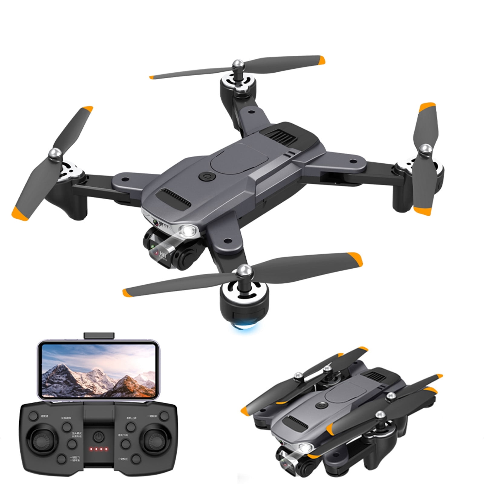 Guzom Toy Drones- Remote Control Headless Mode Speed Adjustment Dual 4K ...