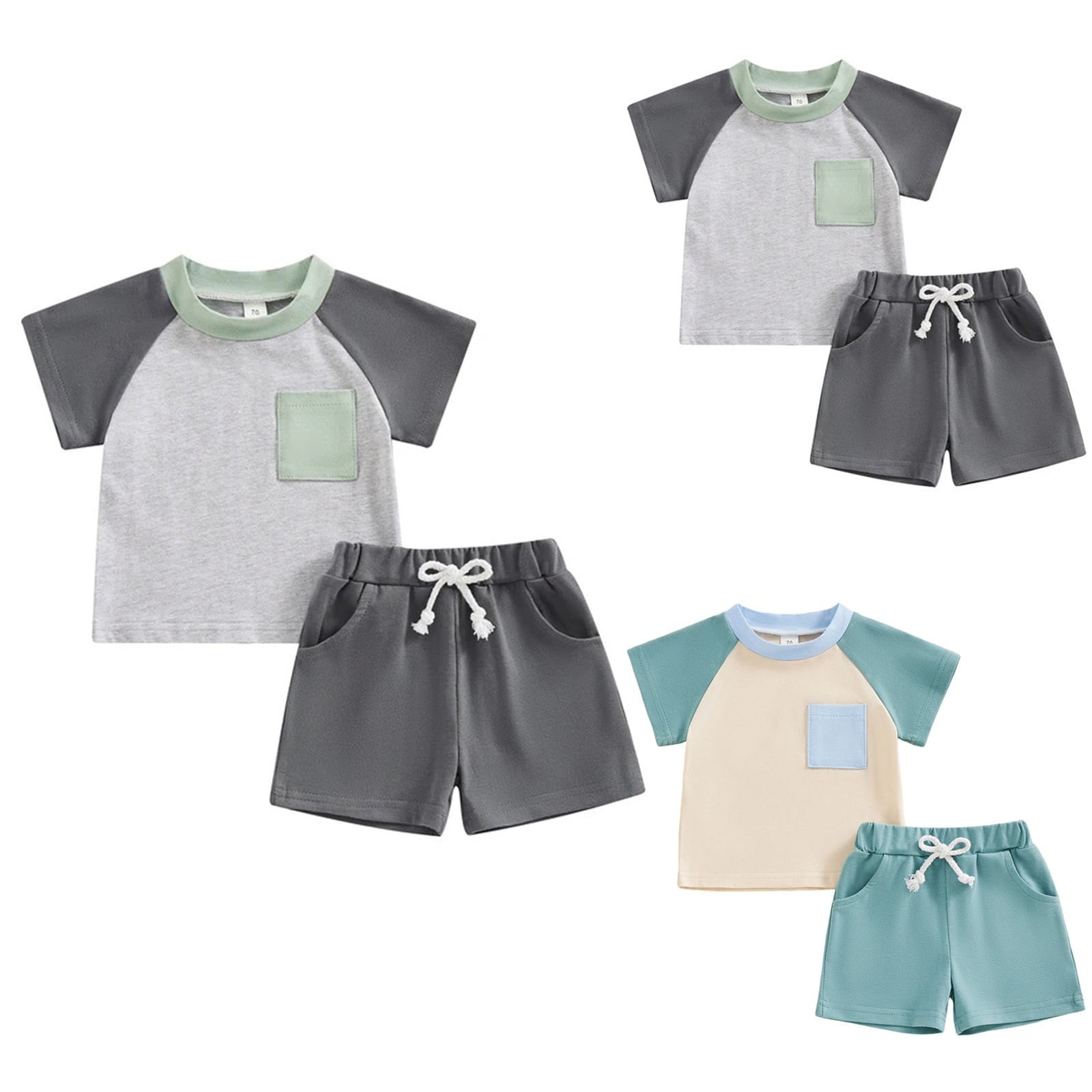 Gvdentm 3t Clothes Boys T Shirt Shorts Outfits Short Sleeve Tee Tops ...