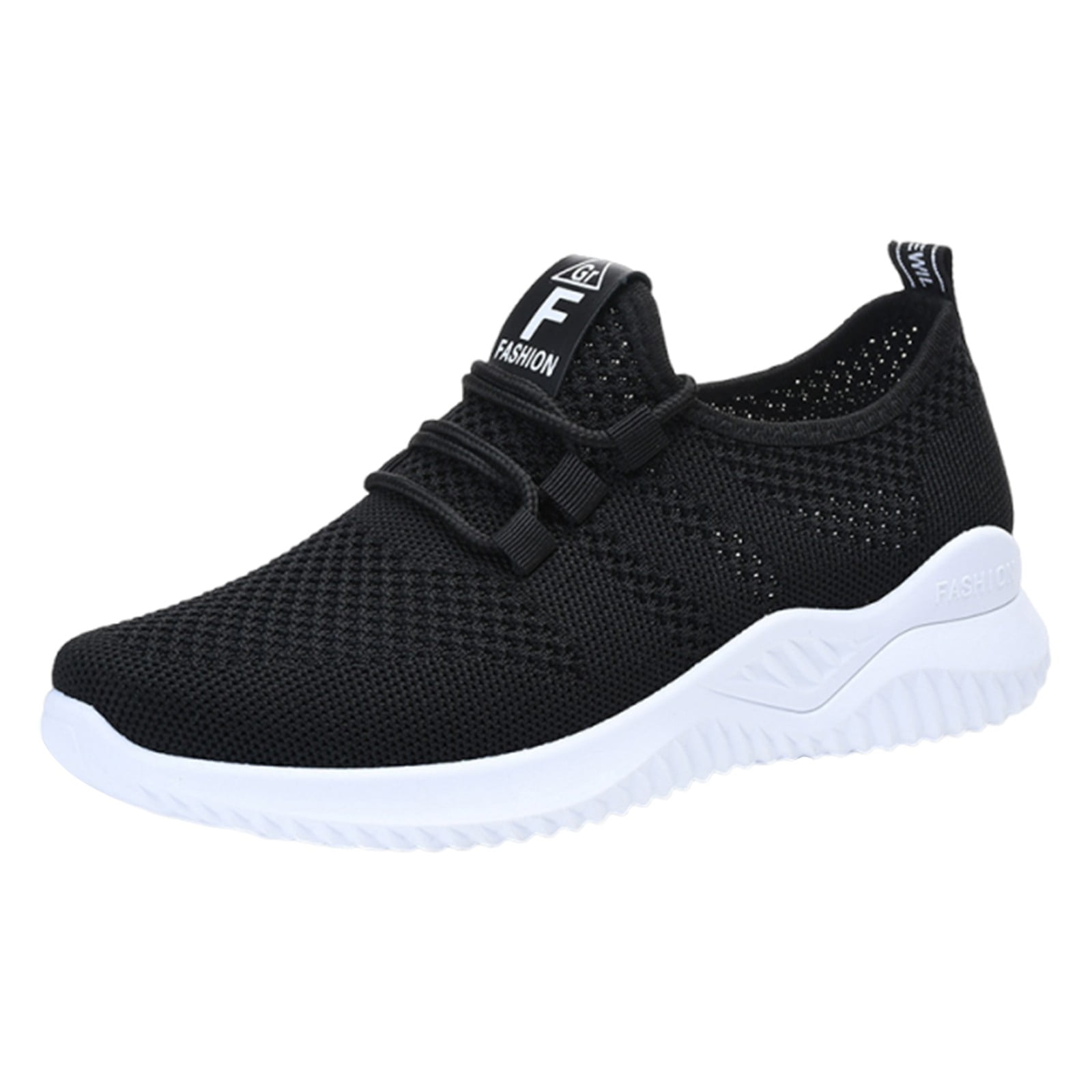 Gvdentm Black Gym Shoes Women Lightweight Tennis Shoes Non Slip Gym ...