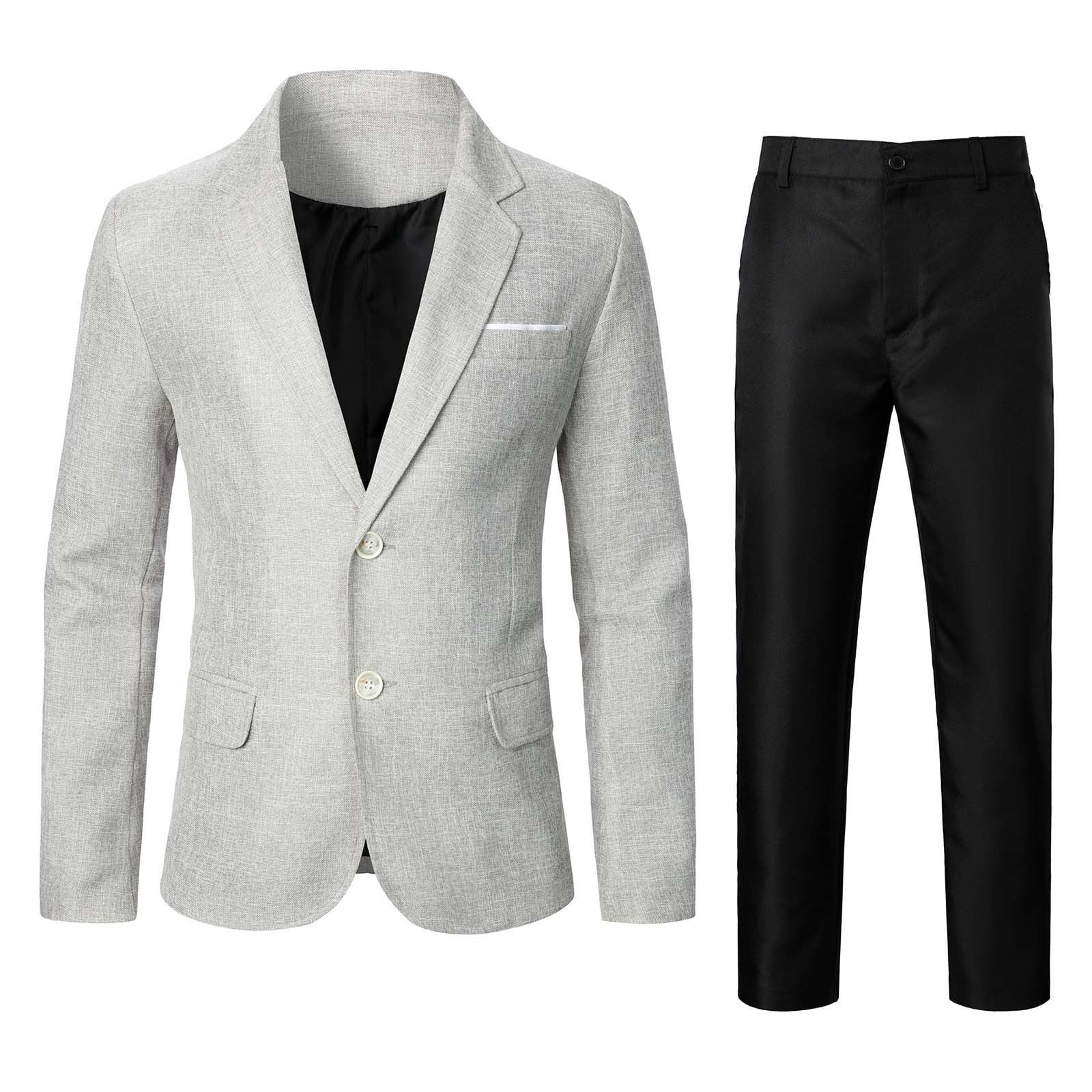 Gvdentm Blazer Big And Tall Suits Men's Formal Wedding Prom Graduation ...