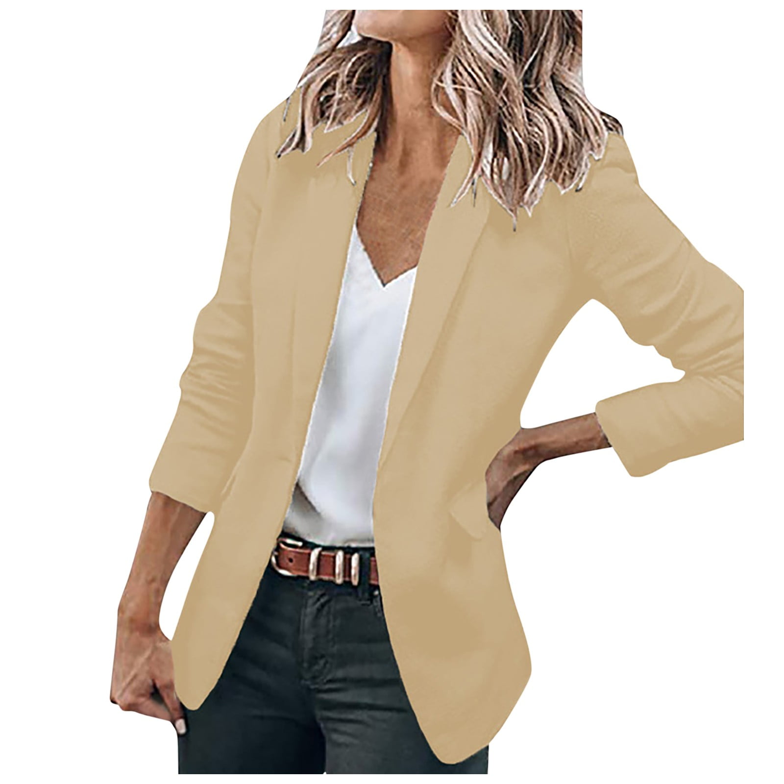 Gvdentm Blazers for Women Business Casual Trendy Fall Long Sleeve ...