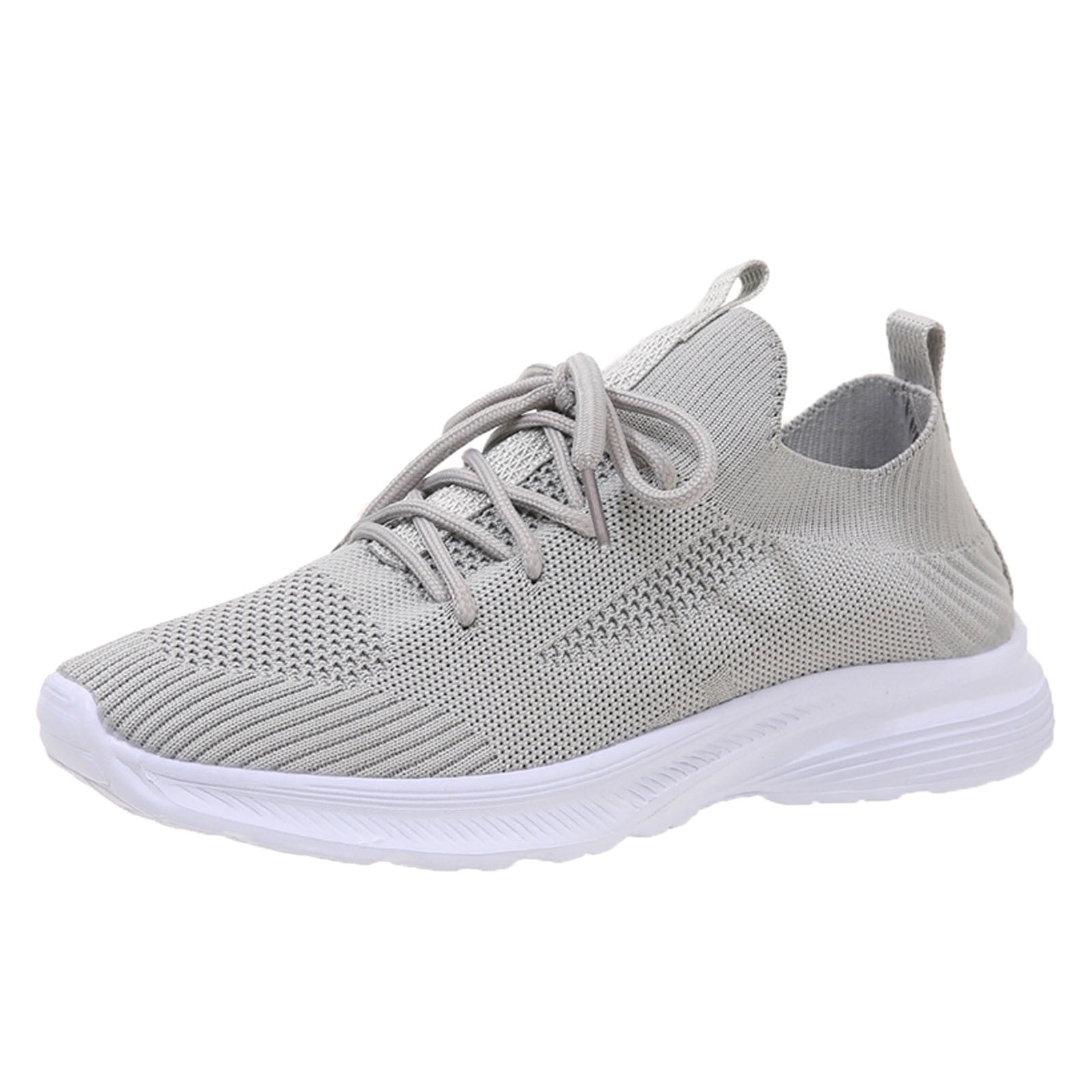 Gvdentm Fashion Sneakers Women Lace Up Travel Soft Sole Flat ...