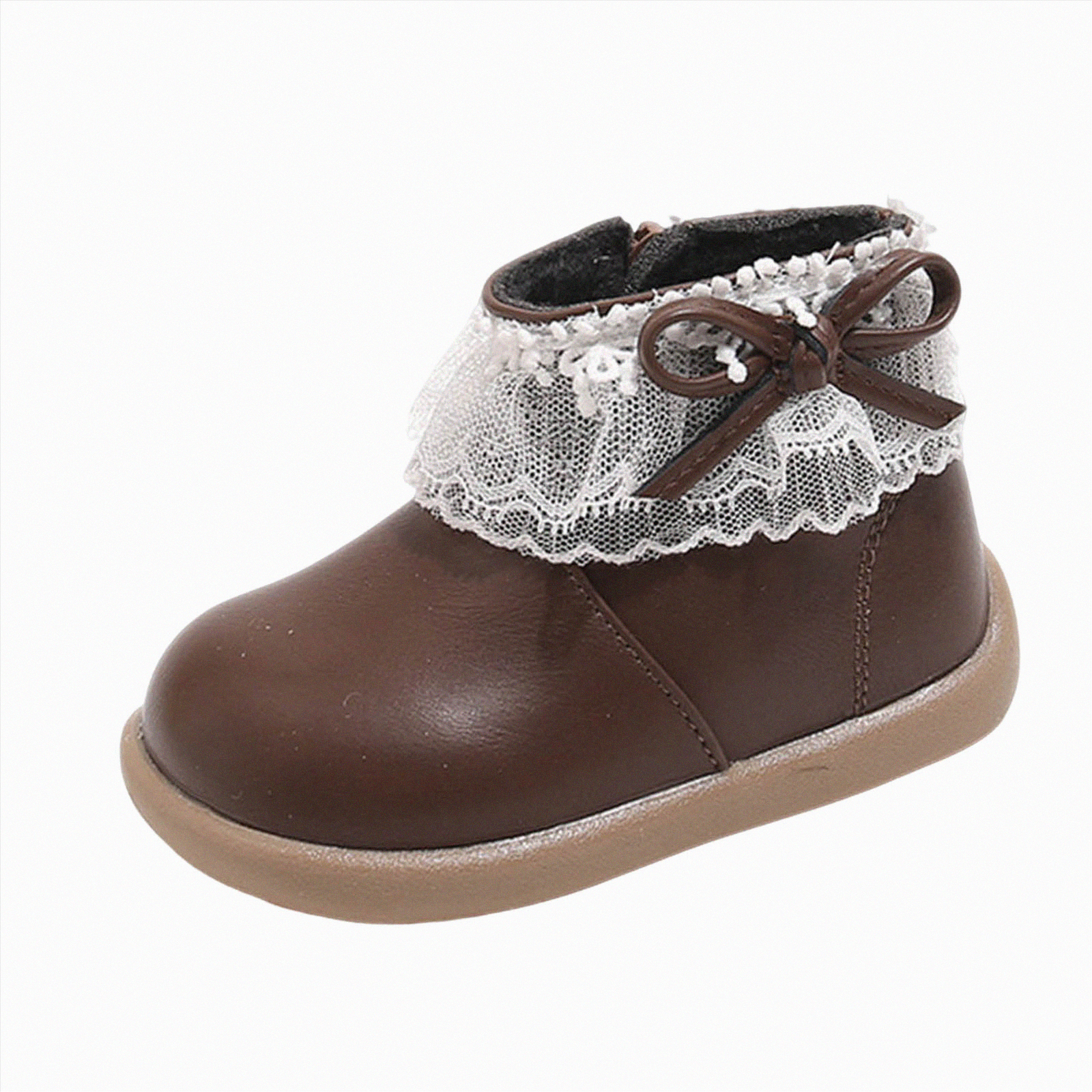 Gvdentm Girls Ankle Boots Size 13 Girls Lining Knee High Winter ...