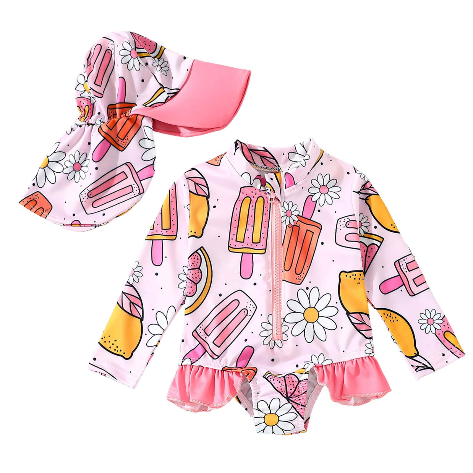 Gvdentm Girls Bikini Girl's Floral Print Bikini Set Spaghetti Strap ...