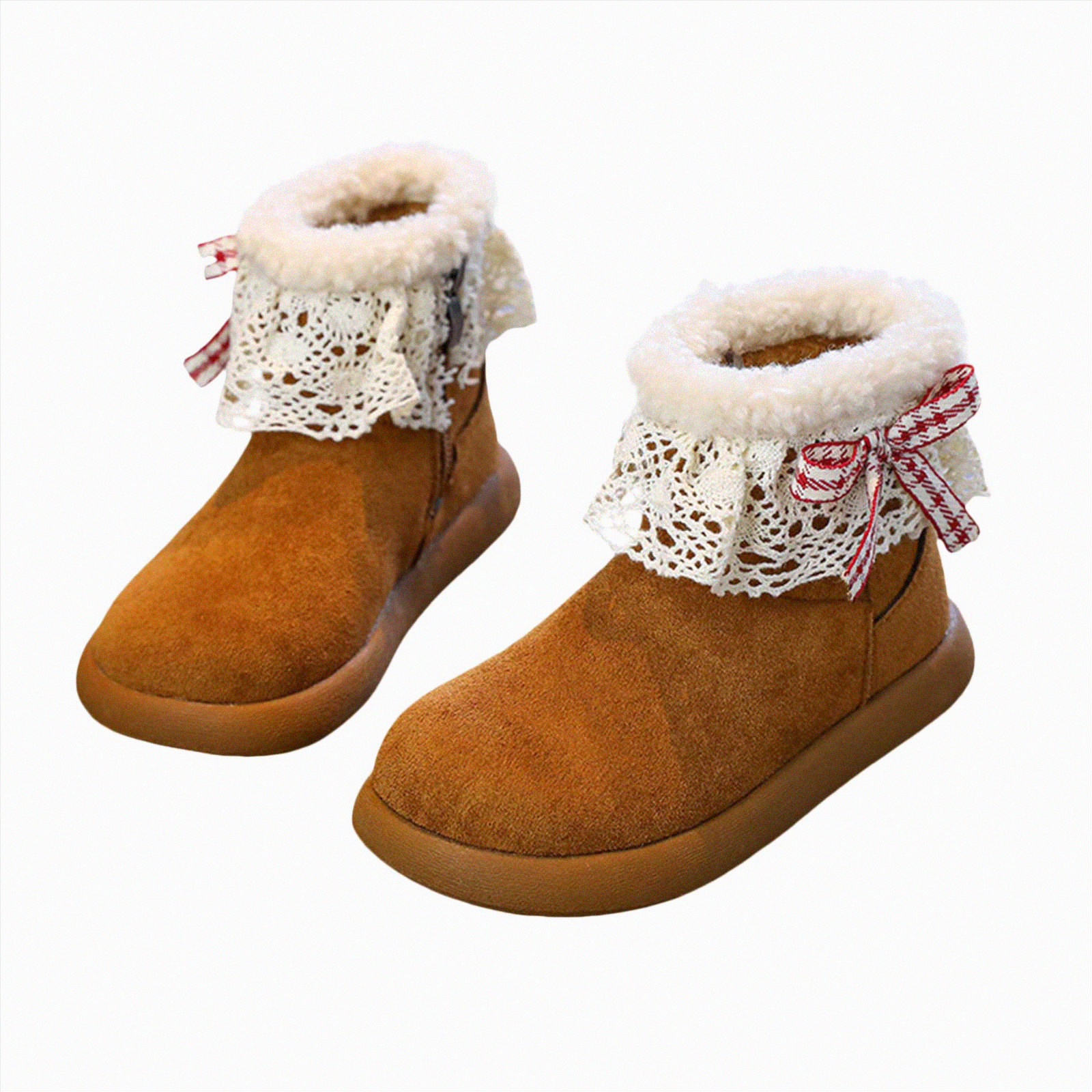 Gvdentm Girls Brown Boots Size 2 Girls Ankle Boots for Toddler/Little ...