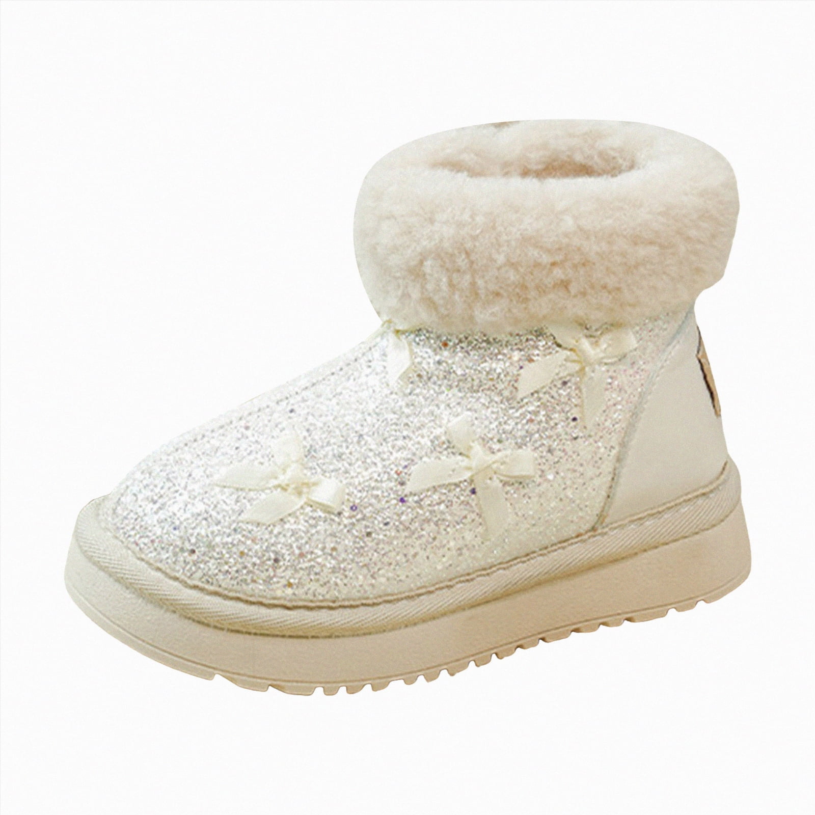 Gvdentm Girls Dress Boots Toddlers/Little Girls Boots Glitter Warm ...