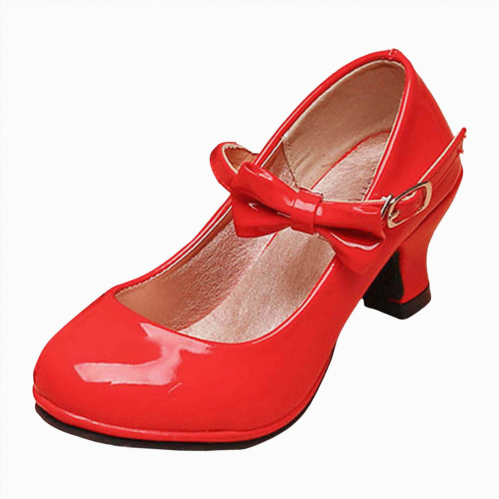 Gvdentm Girls Dress Shoes Size 13 Flower Girls Wedding Party Heel Princess Shoes Flats for Kid ...