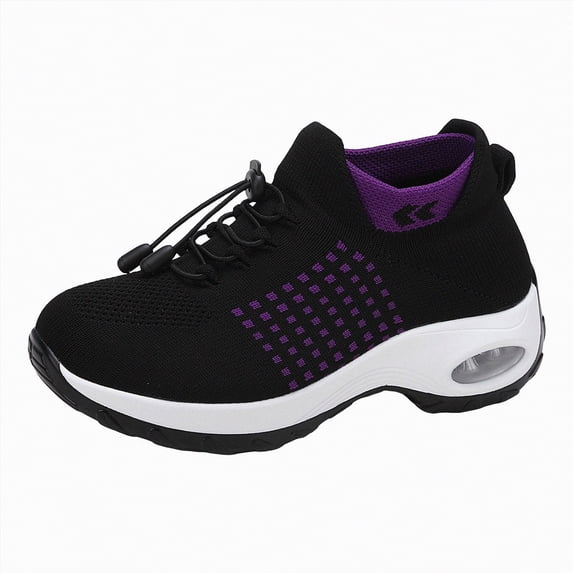 Gvdentm Girls Sneakers Women's on Travel Soft Sole Wedges Comfortable ...