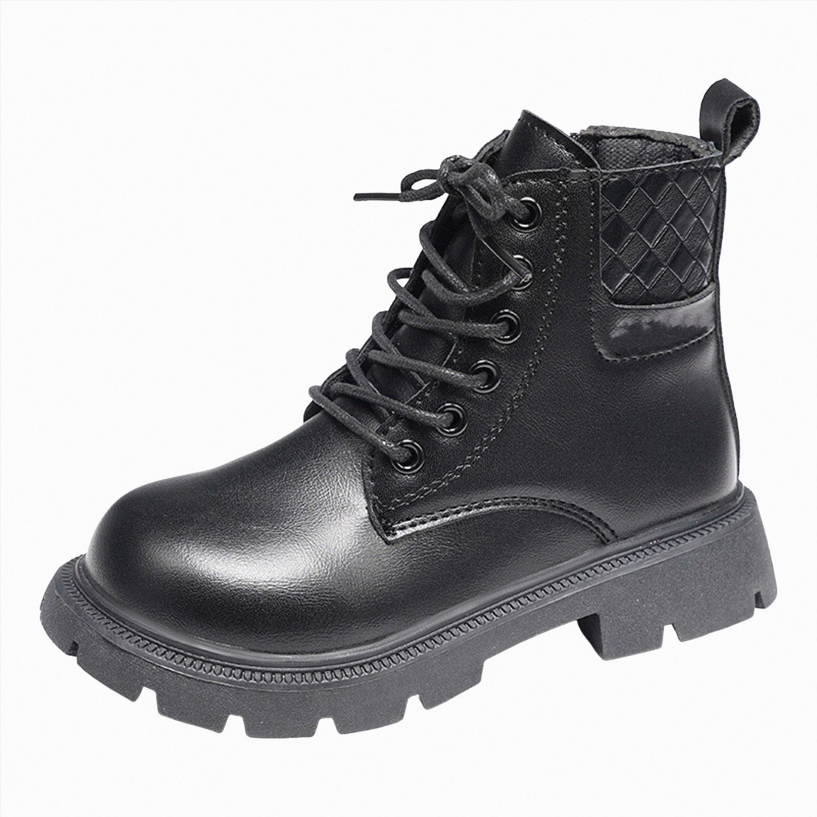 Gvdentm Hiking Shoes Big Kids Girl Riding Boot Lace Up Waterproof ...
