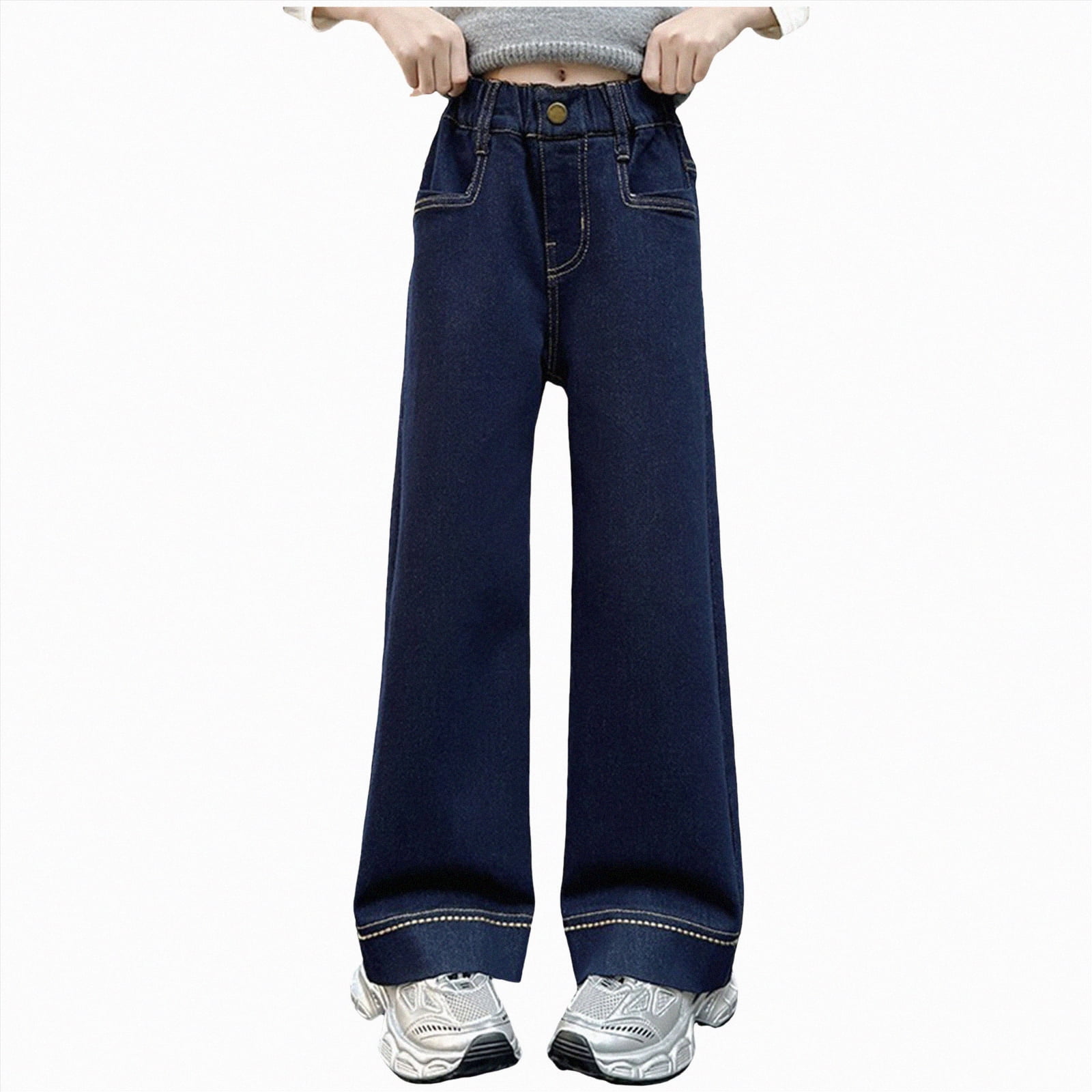Gvdentm Jean for Girls 12-14 Girls Streetwear Denim Cargo Pants High ...