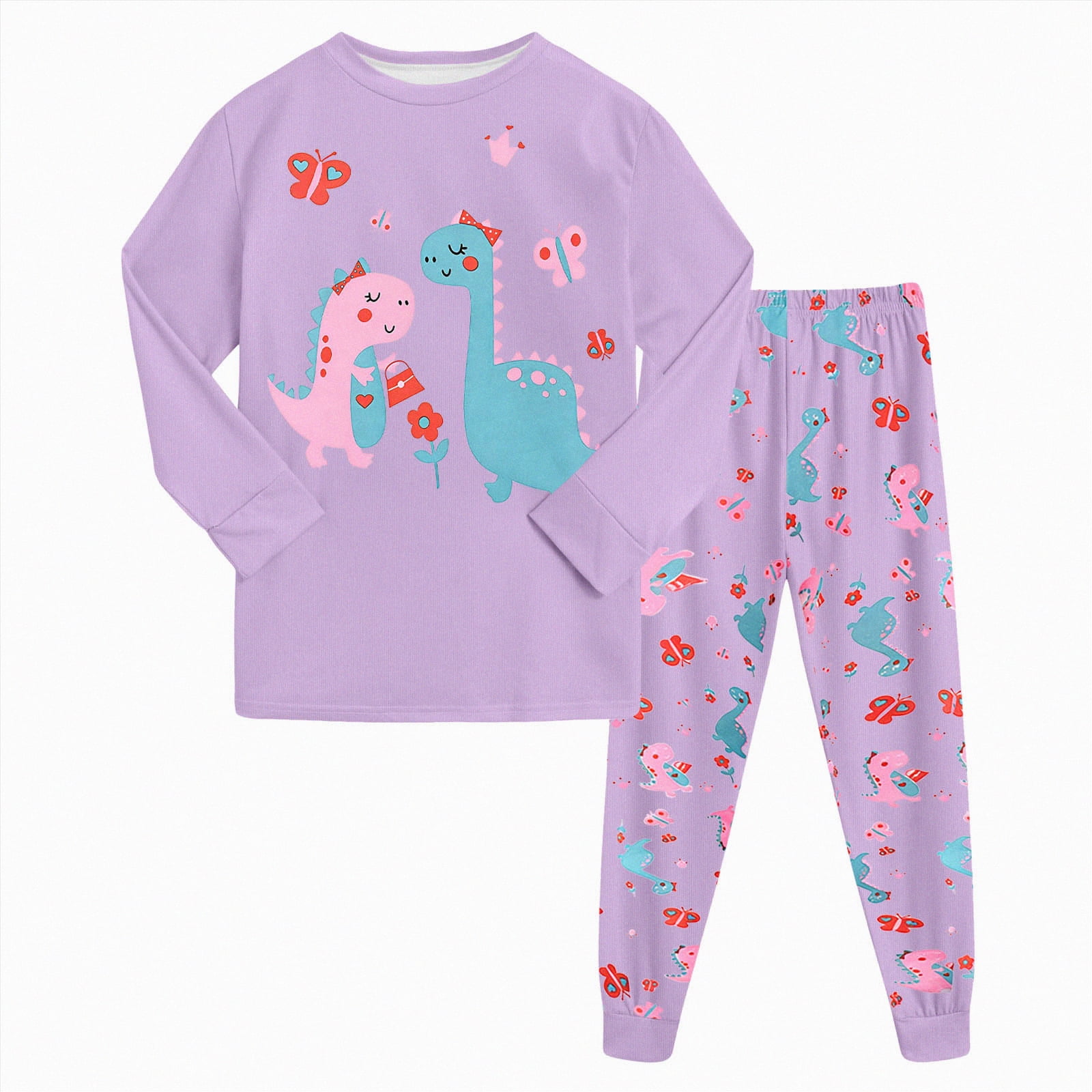 Gvdentm Kids Pjs Boys Little Boys Pajamas Sets Dinosaur Cotton 2 Piece ...