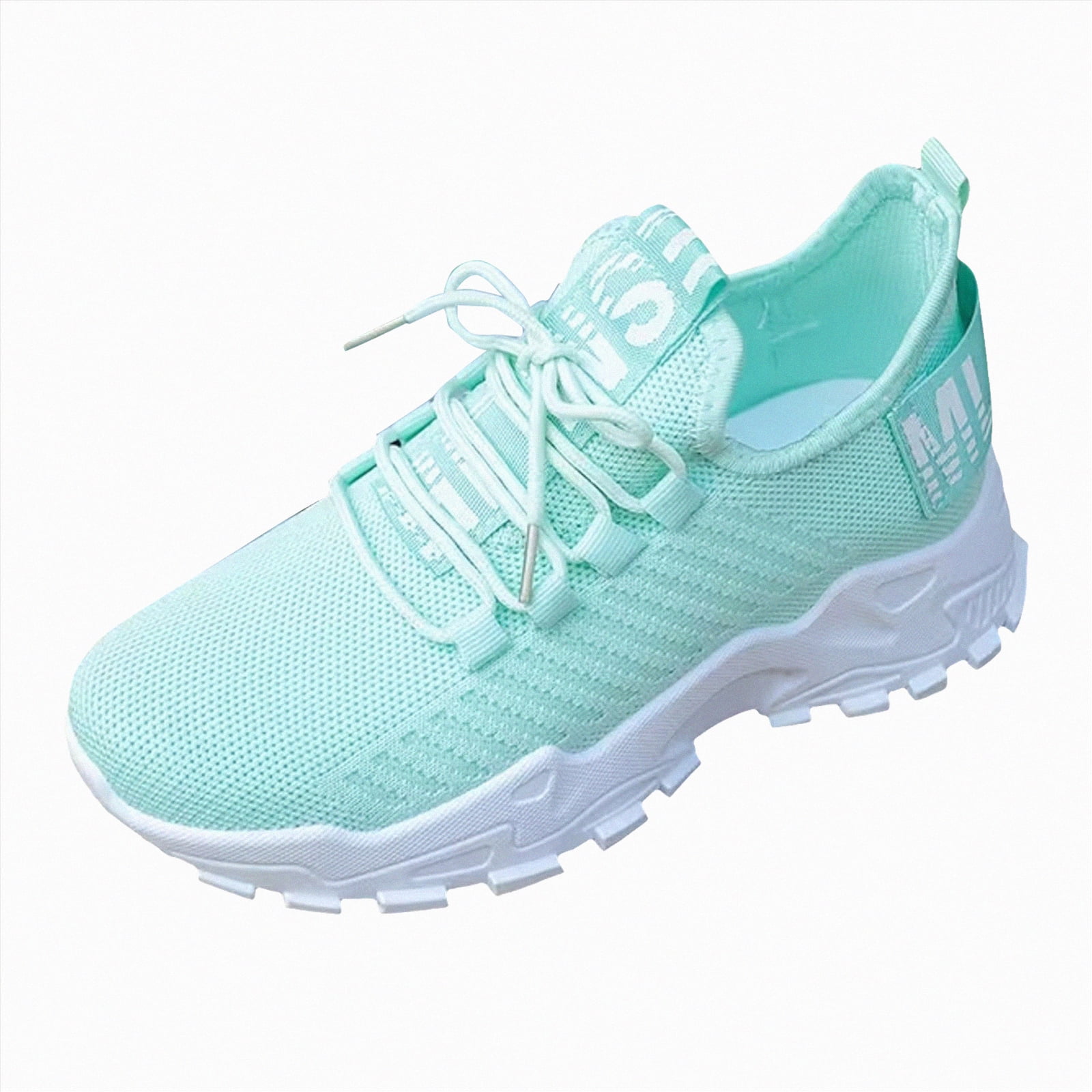 Gvdentm Ladies Sneakers Fashionable Colored Thick Sole Mesh Breathable ...