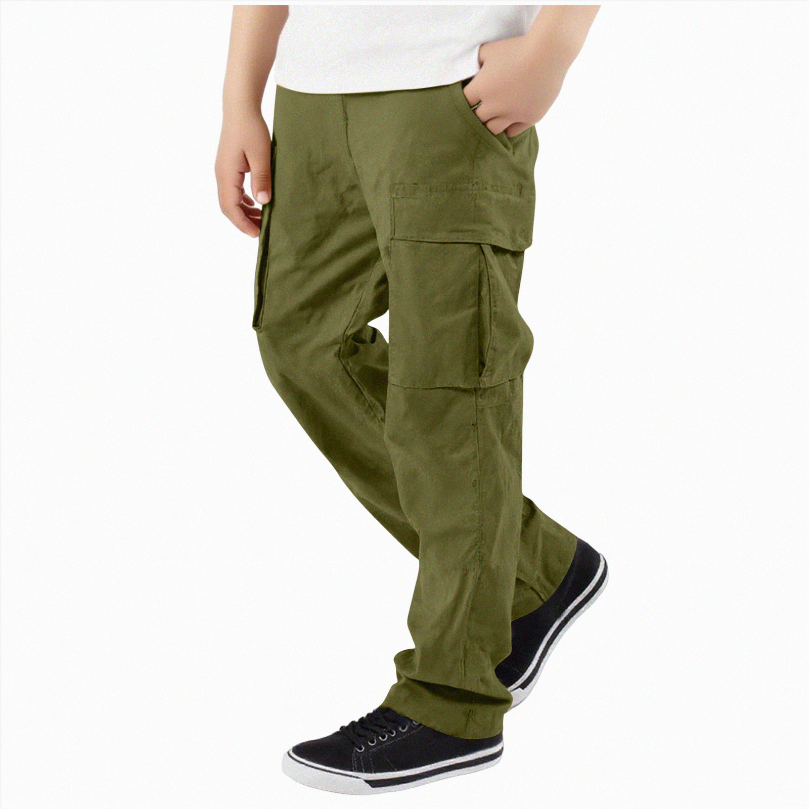Gvdentm Pants for Boys 10-12 Boys Baggy Sweatpants Straight Leg Open ...
