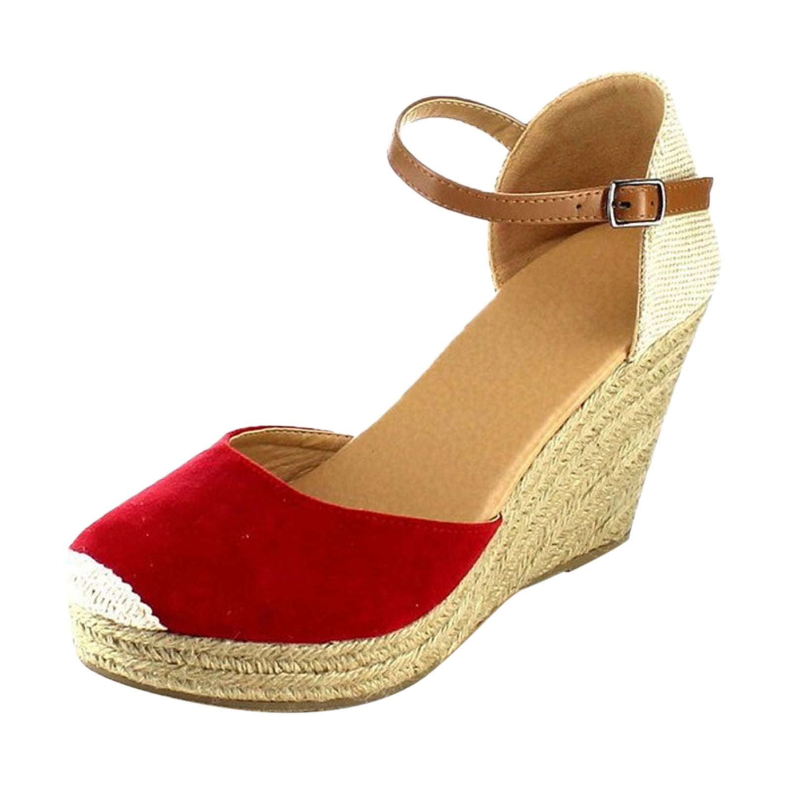 Gvdentm Pool Sandals Women Cork Footbed Sandal Flat Slide Adjustable ...