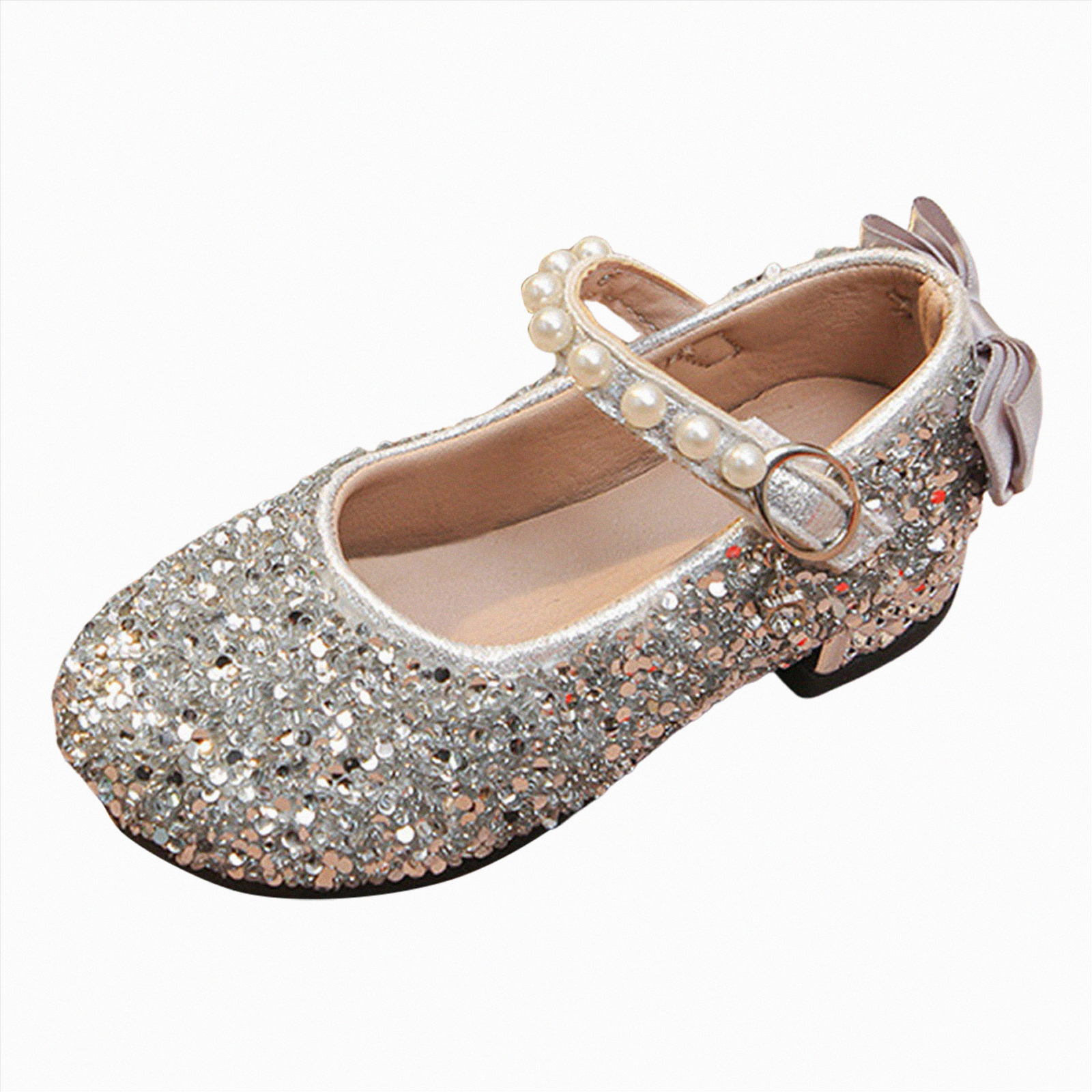 Gvdentm Shoes for Toddler Girls Toddler Dress Shoes Bowknot Mary Jane ...