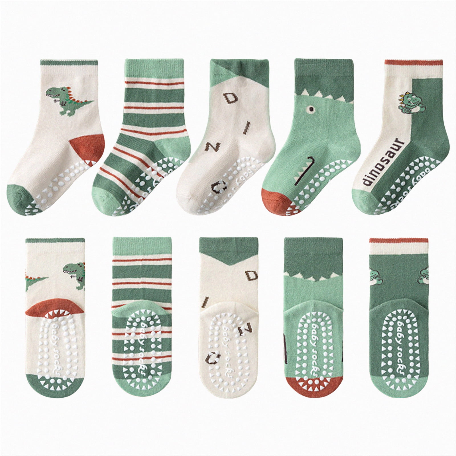 Gvdentm Socks Toddler Baby & Toddler Socks With Grippers Non Slip Low ...