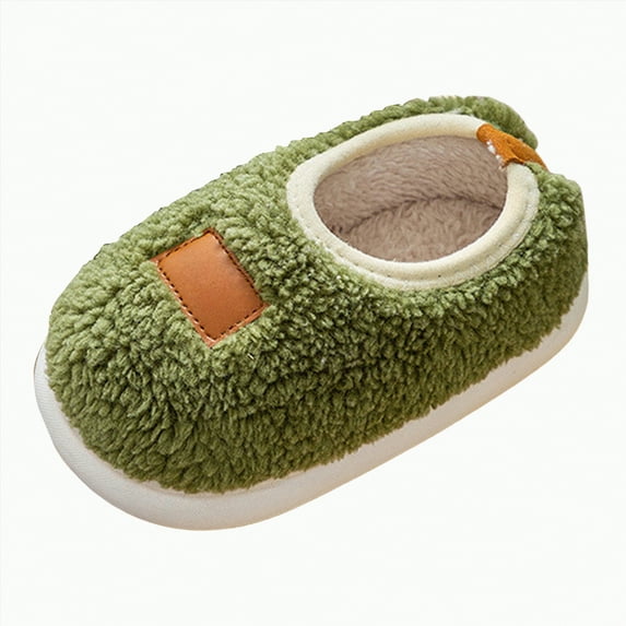 Gvdentm Toddler Boy Slippers Unisex-Child Kids Toddlers Kids Animal Washable Slipper(Green,6.5 ...