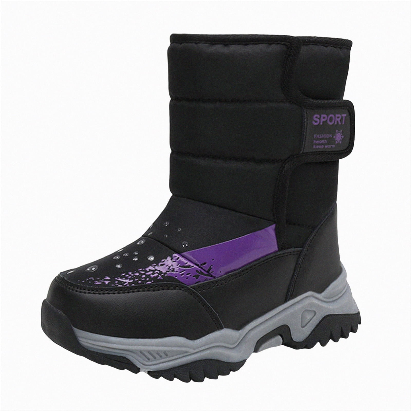 Gvdentm Toddler Dress Boots Girls Winter Shoes Boys Girls Cold Weather ...